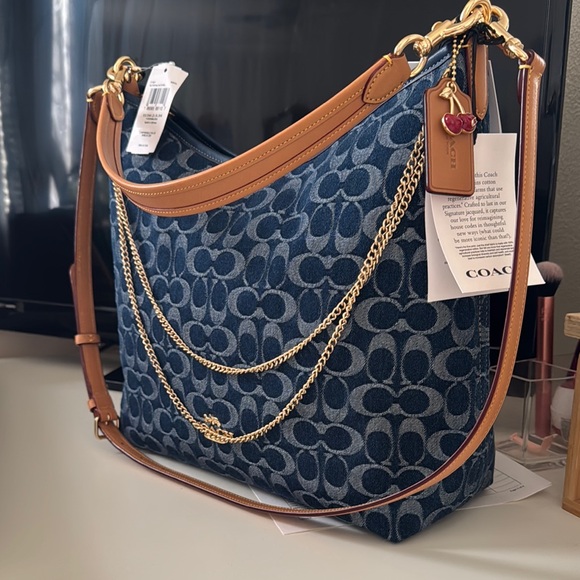 Coach | Bags | Coach Denim Large Laurel Bag | Poshmark